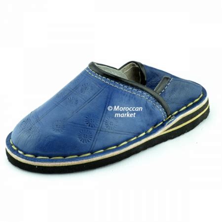 Mini Babouches Berbères Enfants En Cuir