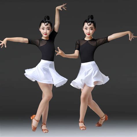 라틴 댄스 연습 드레스 여름 어린이 볼룸 댄스 의상 경연 공연 드레스 살사 룸바 차차 댄스웨어 라틴어 AliExpress