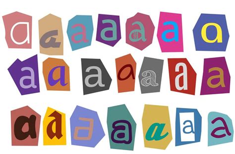 Scrapbook Letters Vector Art Icons And Graphics For Free Download