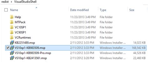 Installing SQL Server Error Prior Visual Studio Instances