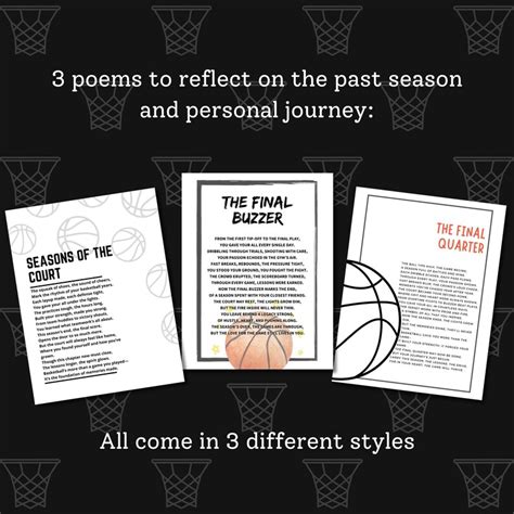 Printable Basketball Senior Night T Poems Senior Night Letters From