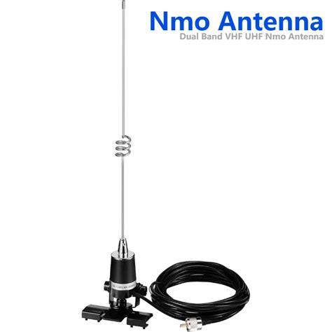 Nmo Antenna Dual Band Vhf Uhf 136 174mhz 400 470mhz With Low Loss 16