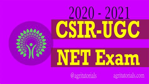 CSIR UGC NET Exam AGRI TUTORIALS