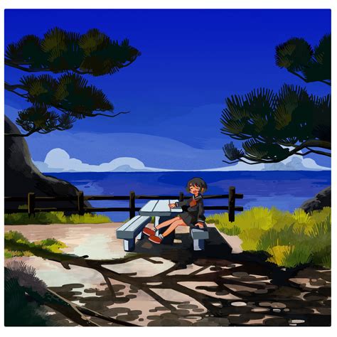 Butudan Butugu Original Commentary Highres Symbol Only Commentary 1girl Bare Legs Bench