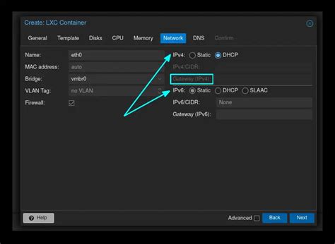 how to create containers in proxmox