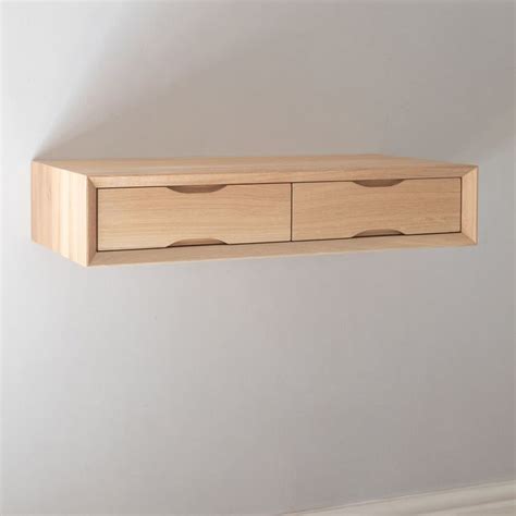 Oak Floating Dressing Table Floating Desk Oak Clean Design