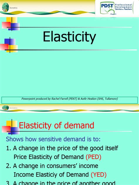 elasticity of demand revised rf pdf price elasticity of demand