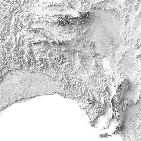 Australia Elevation Map Relief Map Elevation Map Elevation