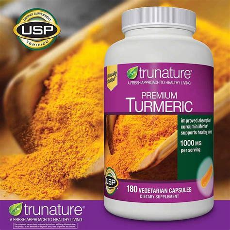 Trunature Premium Turmeric 1000 Mg 180 Vegetarian Comoros Ubuy