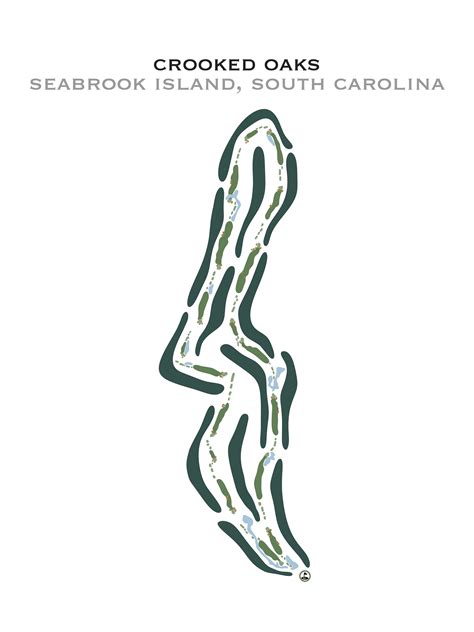 Crooked Oaks Golf Course Seabrook Island Resort Sc Golf Course Map