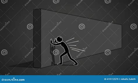 Push Against Each Other Stock Illustration 25298956