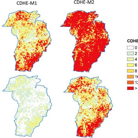 Spatio Temporal Frequency Number Of Occurrences In 39 Years Of Cdhes Download Scientific