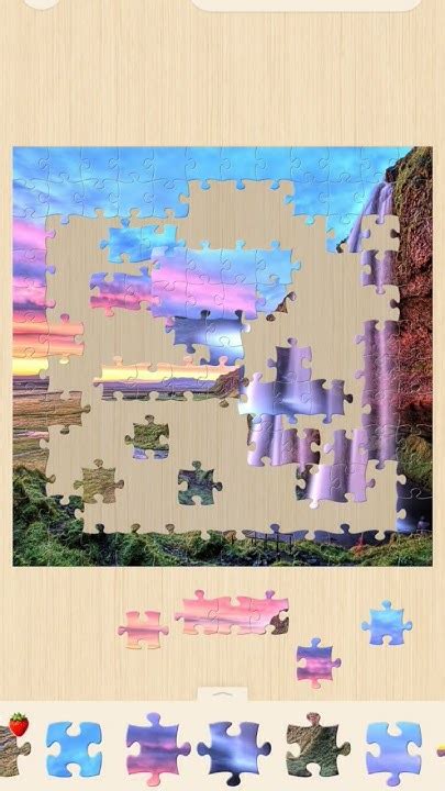 Waferfall In 144pcs 🧩🏞️game Puzzle Shortvideo Youtubeshorts Shorts