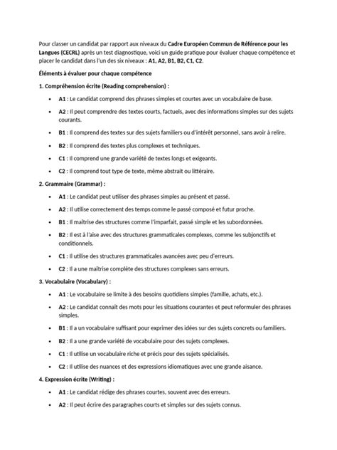 Comment Classer Les Candidats Pdf