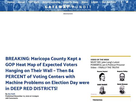 Maricopa County Kept A Gop Heat Map Of Expected Voters Hanging On Their