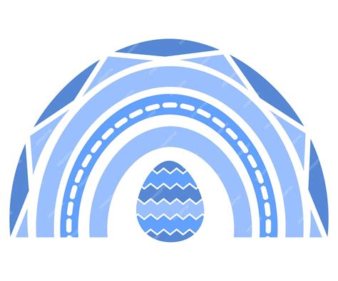 Premium Vector Rainbow Easter Clipart