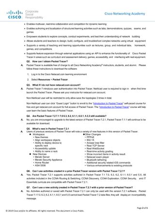 Cisco Packet Tracer Fa Qs PDF Cisco Packet Tracer Fa Qs PDF