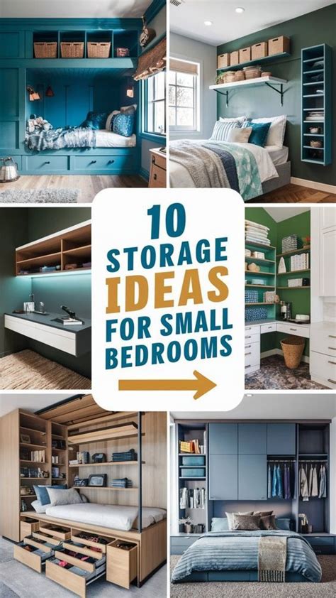 Creative Small Bedroom Storage Ideas To Maximize Space On Pinterest