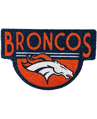 Denver Broncos Shaped Coir Doormat Macys