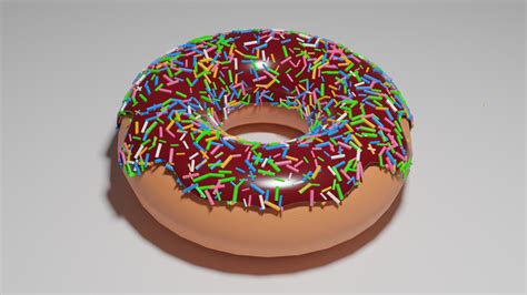 3d Realistic Donut Model Turbosquid 1975162