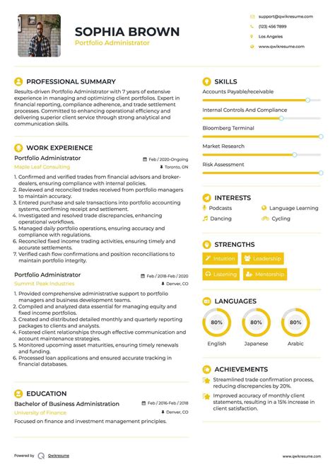 Sample Administrative Portfolio Administrative Portfolio Examples