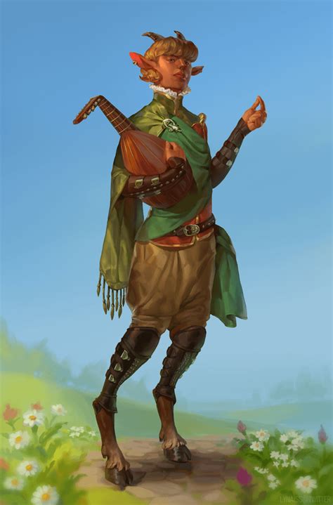 Oc Art Drew A Friends Satyr Bard Rdnd