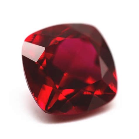Lab Grown Cushion Cut Ruby Best Place To Buy Loose Moissanite Stones