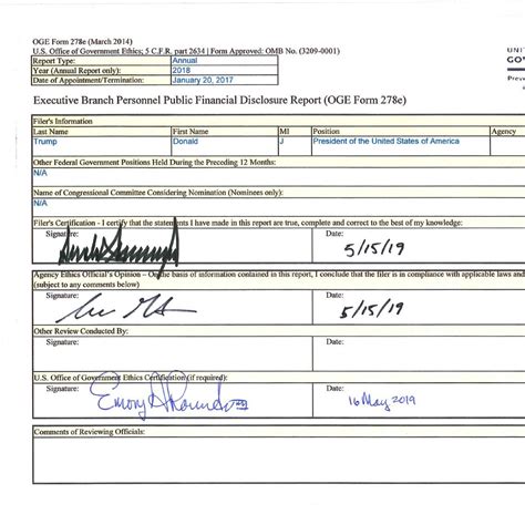 Donald Trump 2019 Oge Form 278e Pdf Docdroid