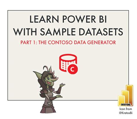 Learn Power Bi With Sample Datasets Part 1 Contoso Data Generator —… Gonzalo Pozzi