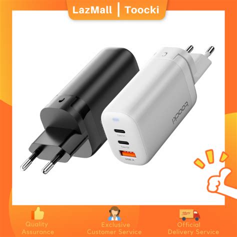 Toocki 65w Gan Charger 3 Ports Usb Type C Qc 40pd 30 Fast Charger