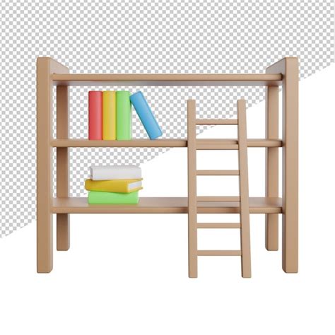 Premium Psd Books Shelf Library