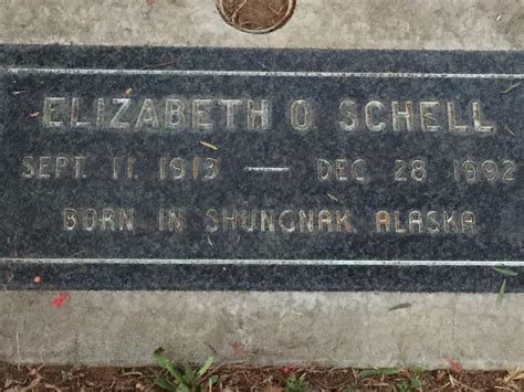 Elizabeth O Schell 1913 1992 Find A Grave Memorial
