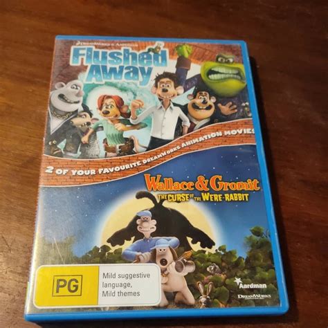 Flushed Away And Wallace And Gromit Curse Of The Were Rabbit Dvd 2 Disc