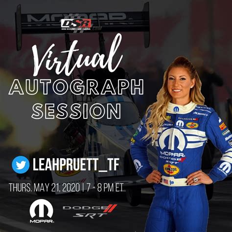 Mopars Leah Pruett Will Host Virtual Autograph Session Tomorrow