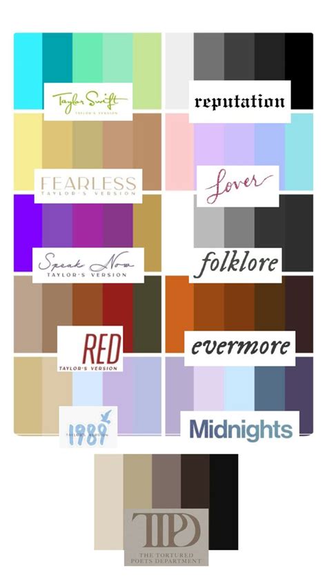 The Life Of A Showgirl Color Palette