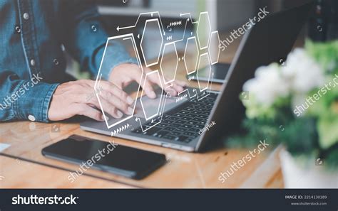 Businessman Analyze Processes Automate Workflows Flowchartsproblem