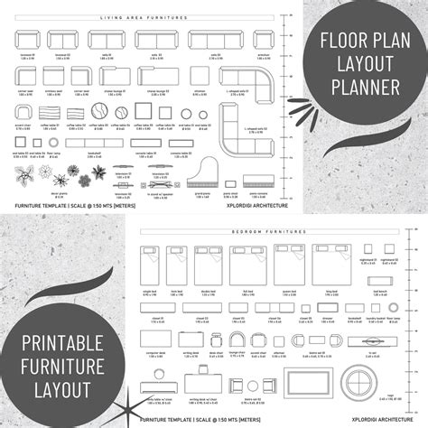 Free Printable Furniture Templates For Floor Plans