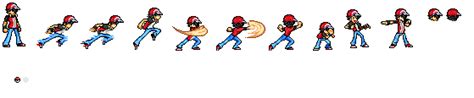 Pokemon Trainer Red Sprite By Spritenerd On Deviantart