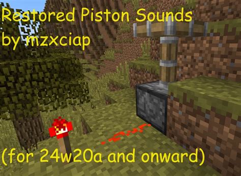 Restored Piston Sounds Minecraft Texture Pack
