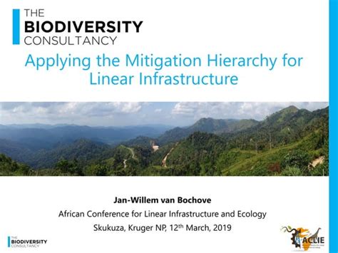 Applying The Mitigation Hierarchy For Linear Infrastructure Pdf