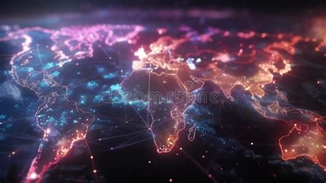 A Map Of The World With Lines Connecting Different Cities Symbolizing The Global Reach Of Cyber
