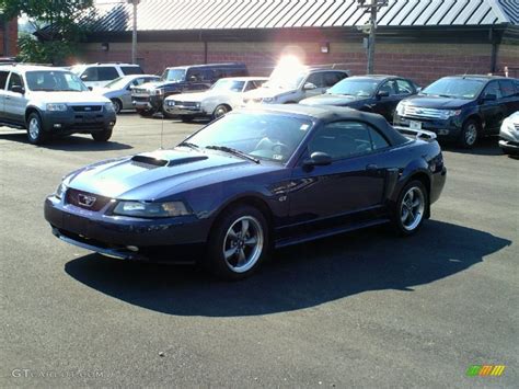 2003 True Blue Metallic Ford Mustang Gt Convertible 67429787 Photo 4