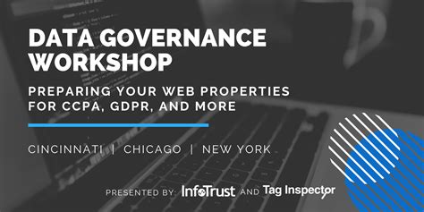 Data Governance Workshops Cincinnati Chicago New York Get Tickets