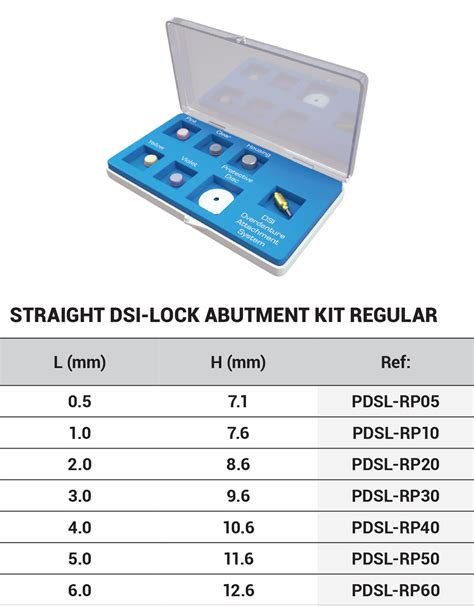 DSI Straight DSI Lock Attachment DSI Dental Solutions 2023