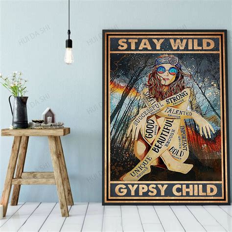 Art And Collectibles Prints Hippie Poster Hippie Girl Poster Mirrored