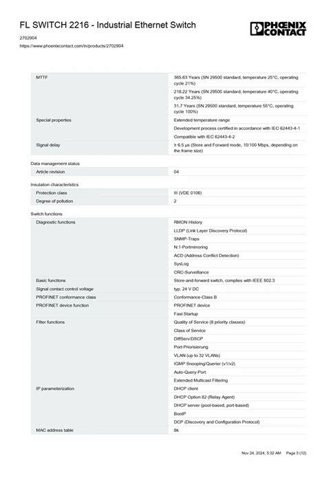 Fl Switch 2216 Phoenix Industrial Ethernet Switch 2702904 At ₹ 70495 Industrial Ethernet