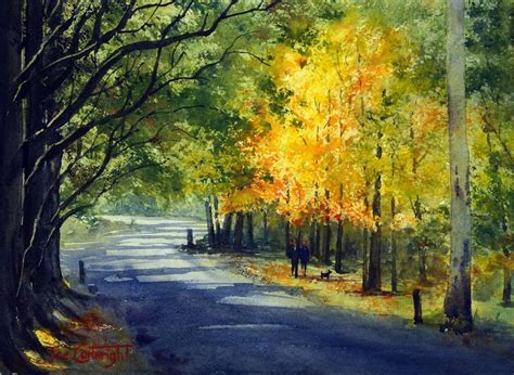 Watercolor Painting Autumn Landscape At Stanley Urbina Blog