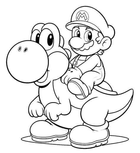Coloring Book Pages Dive Into The World Of Mario