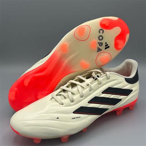 Adidas Copa Pure 2 Pro Fg Soccer Cleats Orange Shoes White Ie4979 Mens