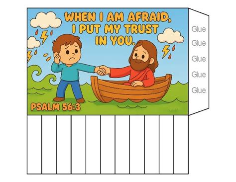 When I Am Afraid I Put My Trust In You Psalm 563 Windsock Craft